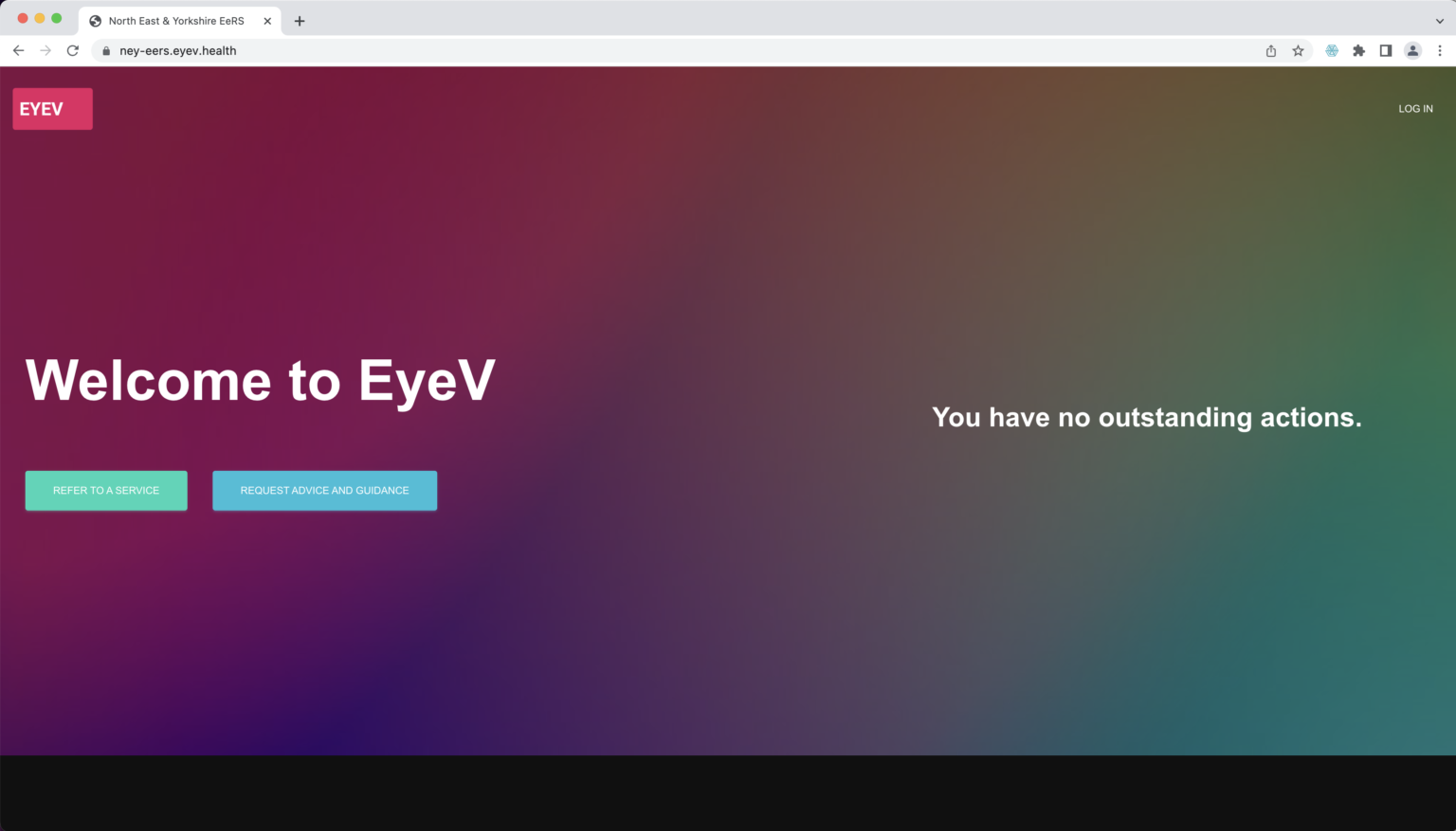 Admin and login – EyeVdoc