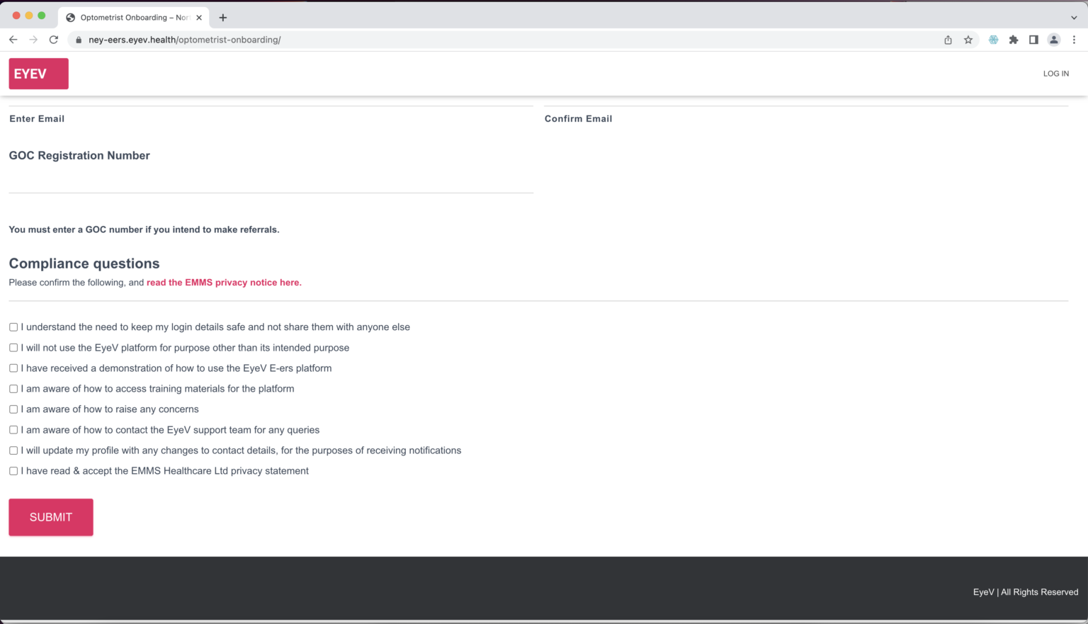 Admin and login – EyeVdoc